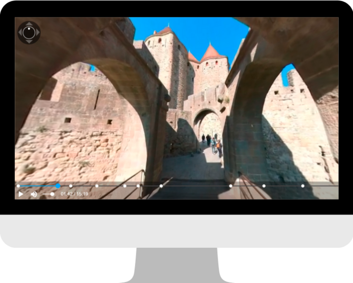 Visite à distance 360° - La cité de Carcassonne et son architecture ...