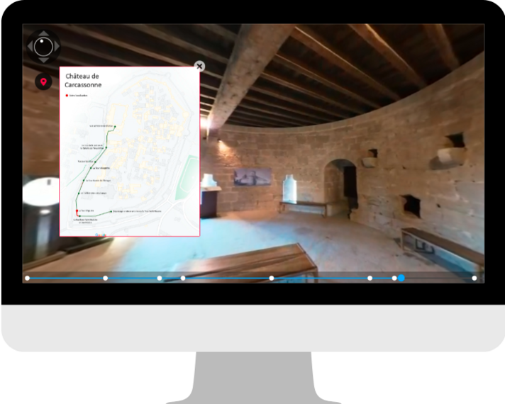 Visite à distance 360° - La cité de Carcassonne et son architecture ...