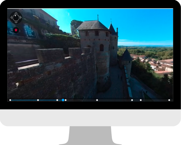 Visite à distance 360° - La cité de Carcassonne et son architecture ...